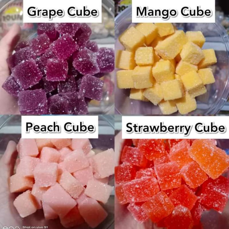 CANDY CUBE MANGO/GRAPE/STRAWBERRY/PEACH | Shopee Philippines