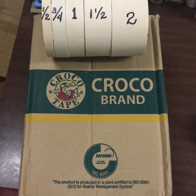 Crocodile Masking Tape Assorted Sizes 1/2" 12 mm, 3/4" 18 mm, 1" 24 mm ...