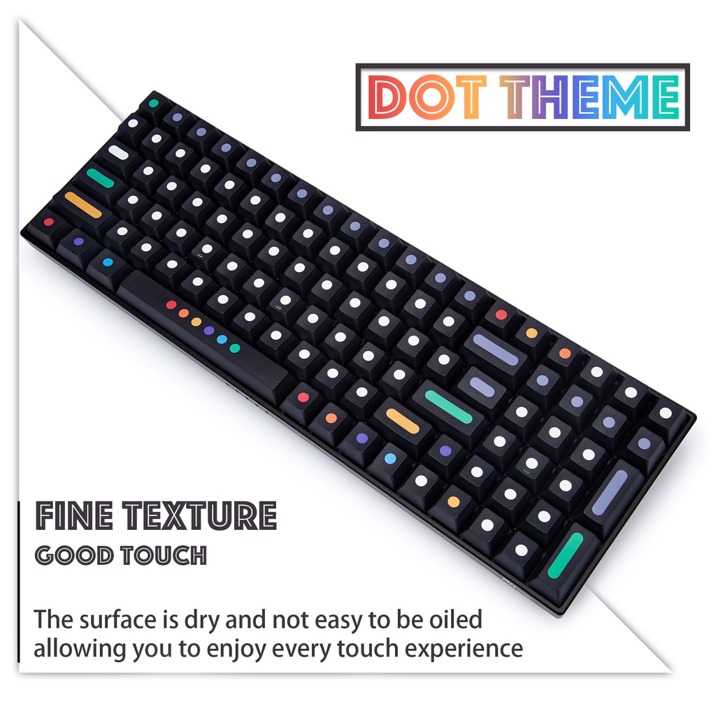 Cherry Profile 128 Keys PBT Keycap Dye Sublimation ANSI Layout Keycap ...