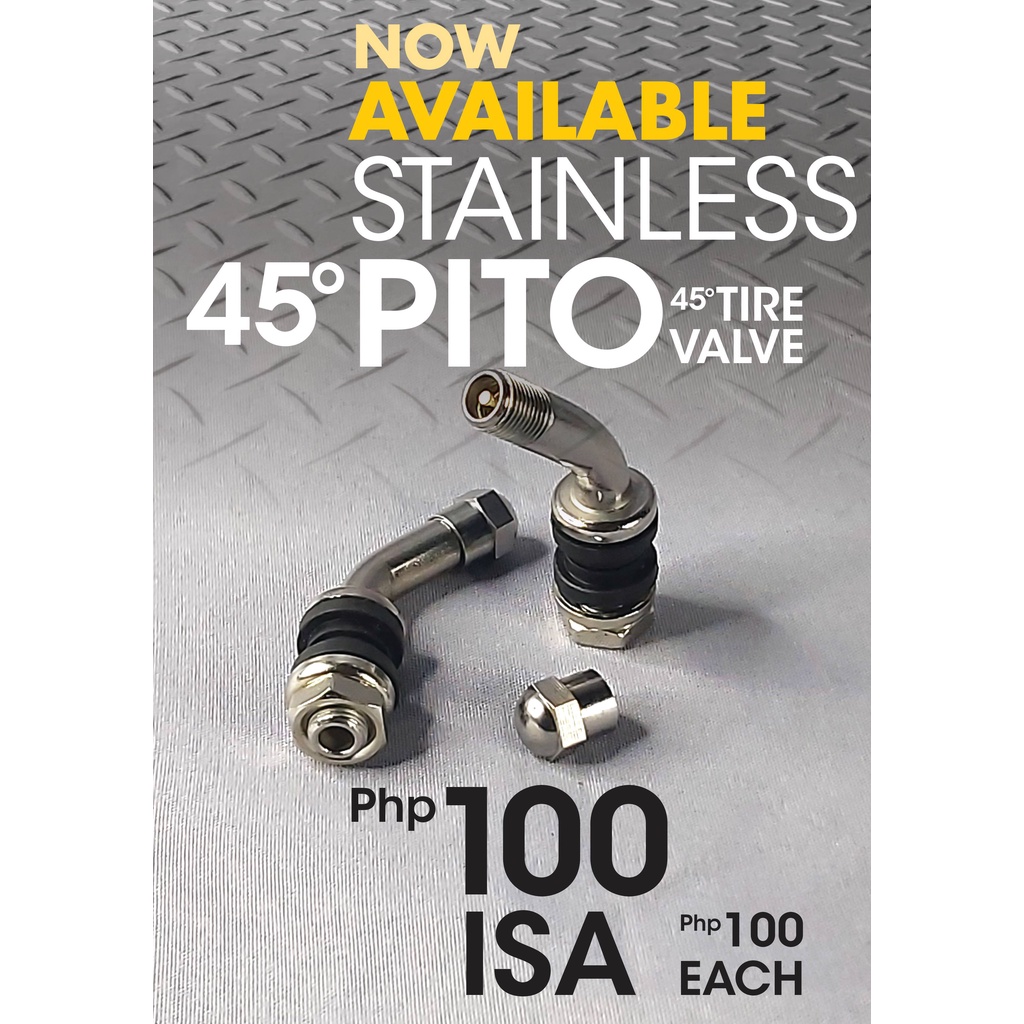 STAINLESS TIRE VALVE 45* - DISCOUNTED PRICE AT TAKARA TIRES, PITO ...