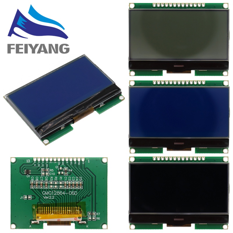 12864 06d 12864 Lcd Module Cog With Chinese Font Dot Matrix Screen