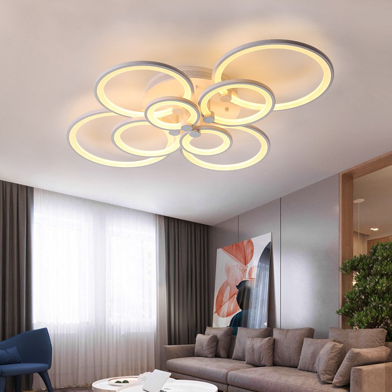 Modern Living Room Decorative Ceiling Lights With 6-8 Wings Round Wings ...