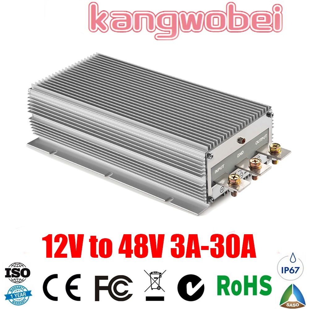 12V to 48V Boost DC DC Converter Step-up 12 Volt to 48 Volt Voltage ...