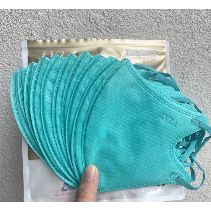 LVTA 3D new series premium facemask Jade 10pcs | Shopee Philippines