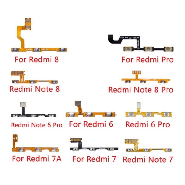 Xiaomi Redmi Power Volume Button Flex Cable for S2 Note 5/6/7/8/9 4A 5A ...