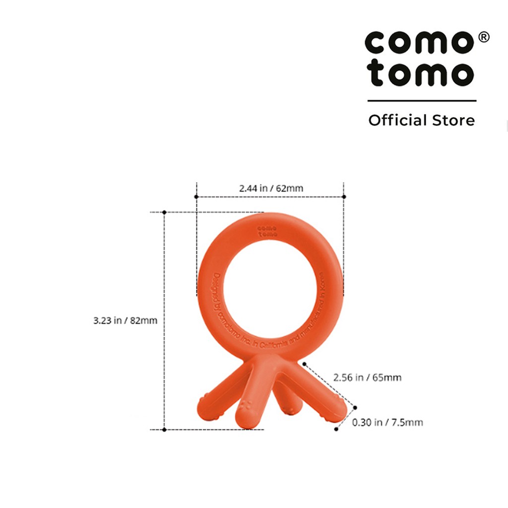 Comotomo Baby Silicone Teether - Orange | Shopee Philippines