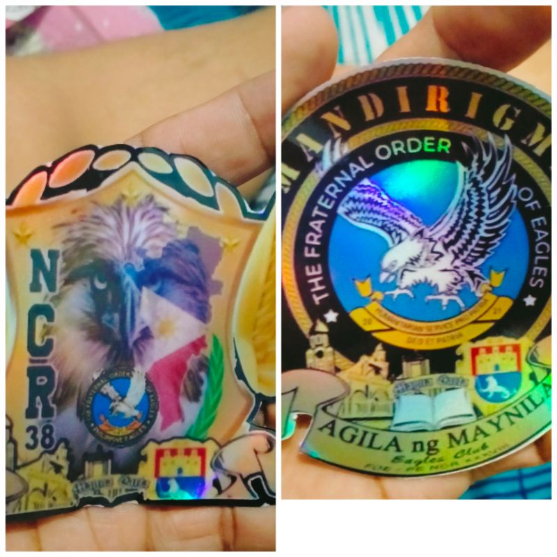 reflectorized 3m610series Eagle Fraternal Order Mandirigma sticker for ...