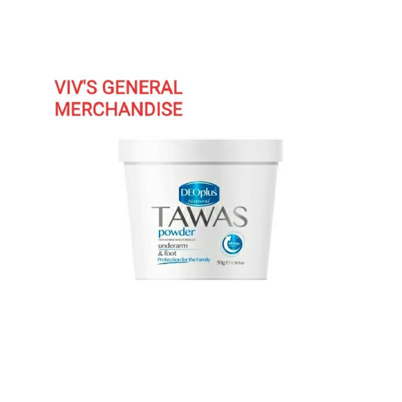 Deo Plus Tawas Powder Underarm and Foot ( 50 g ) | Shopee Philippines