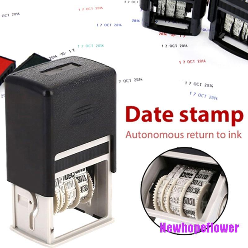 CKFR 4Mm date stamp roller date stamp with ink english diy date seal ...