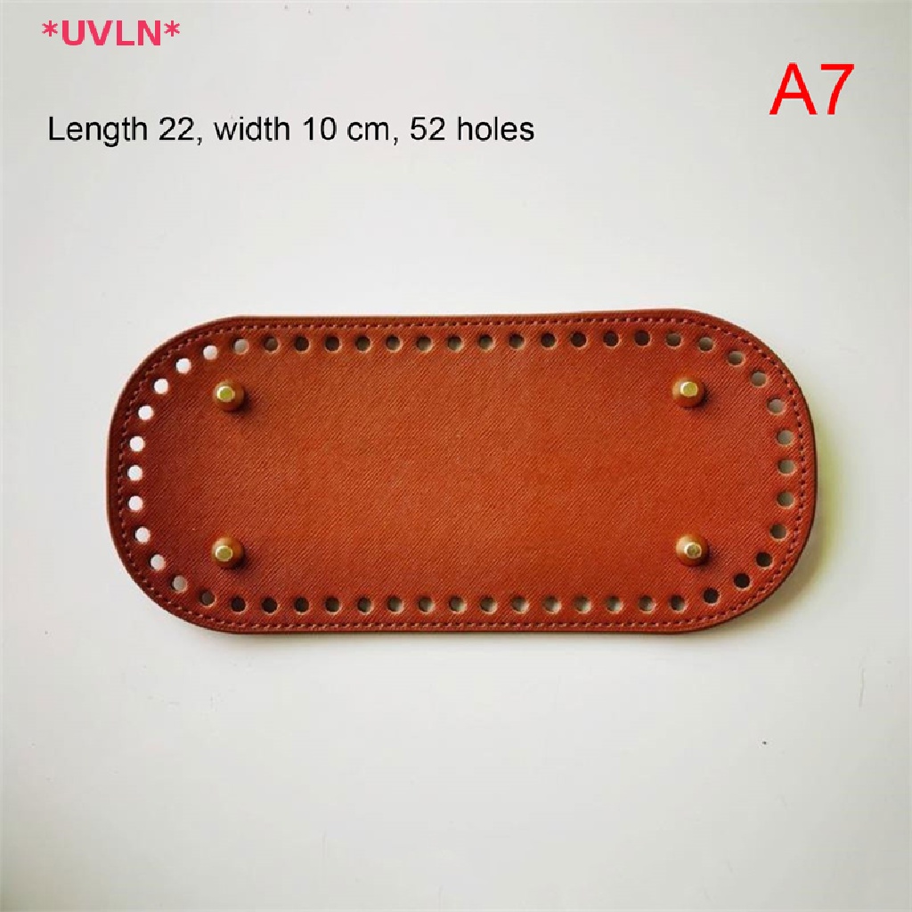 UVLN> Leather Bag Bottoms DIY Handmade Oval Round Bottom Bag ...
