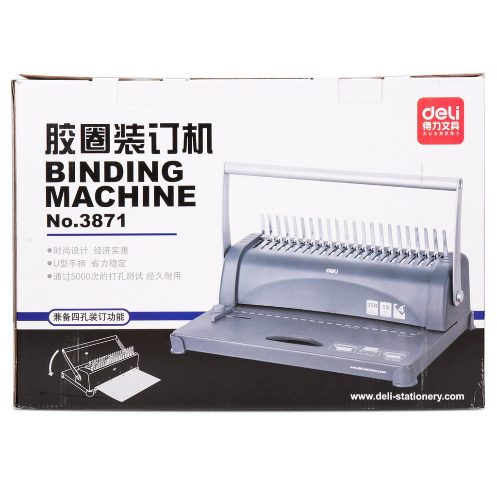 Binding Machine Deli Keel Model 3871 Document Report | Shopee Philippines