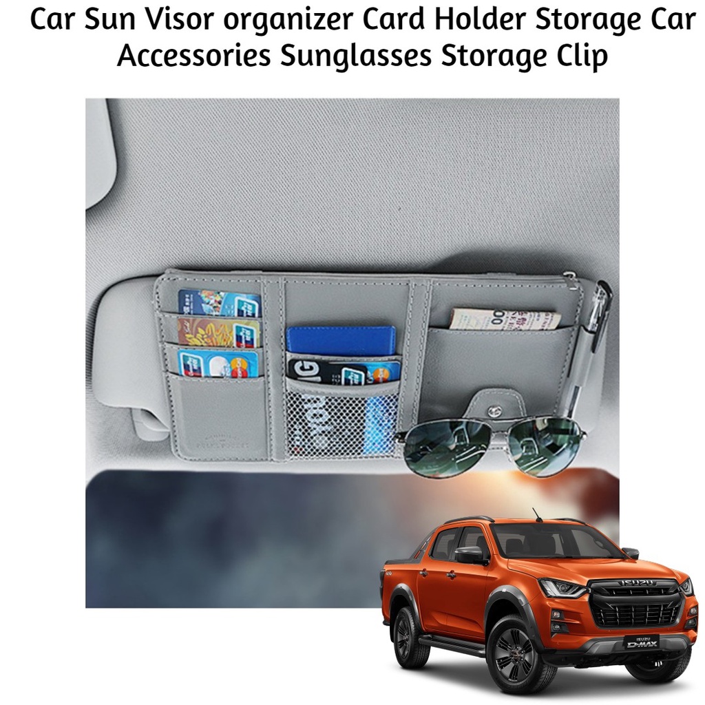New style car sun visor storage bag with zipper for ISUZU-D MAX | COD ...