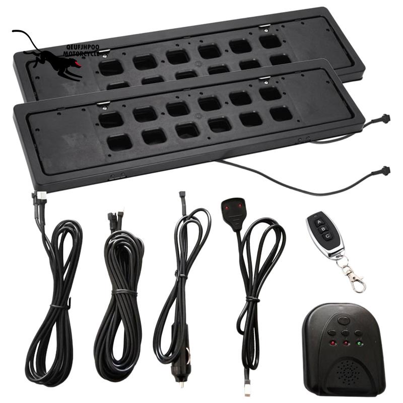 Universal Front Rear License Plate Frame Electric Remote Control Flip ...