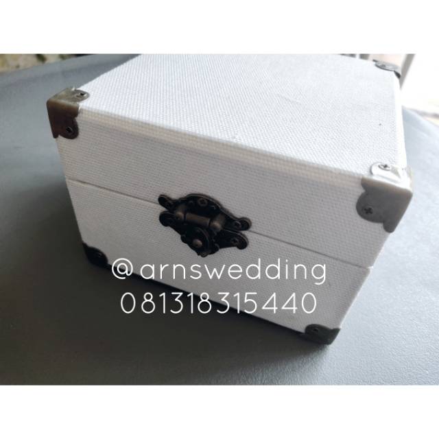 PUTIH White Box/White Ring Box/White Ring Box/Classic Box/Wedding Box ...