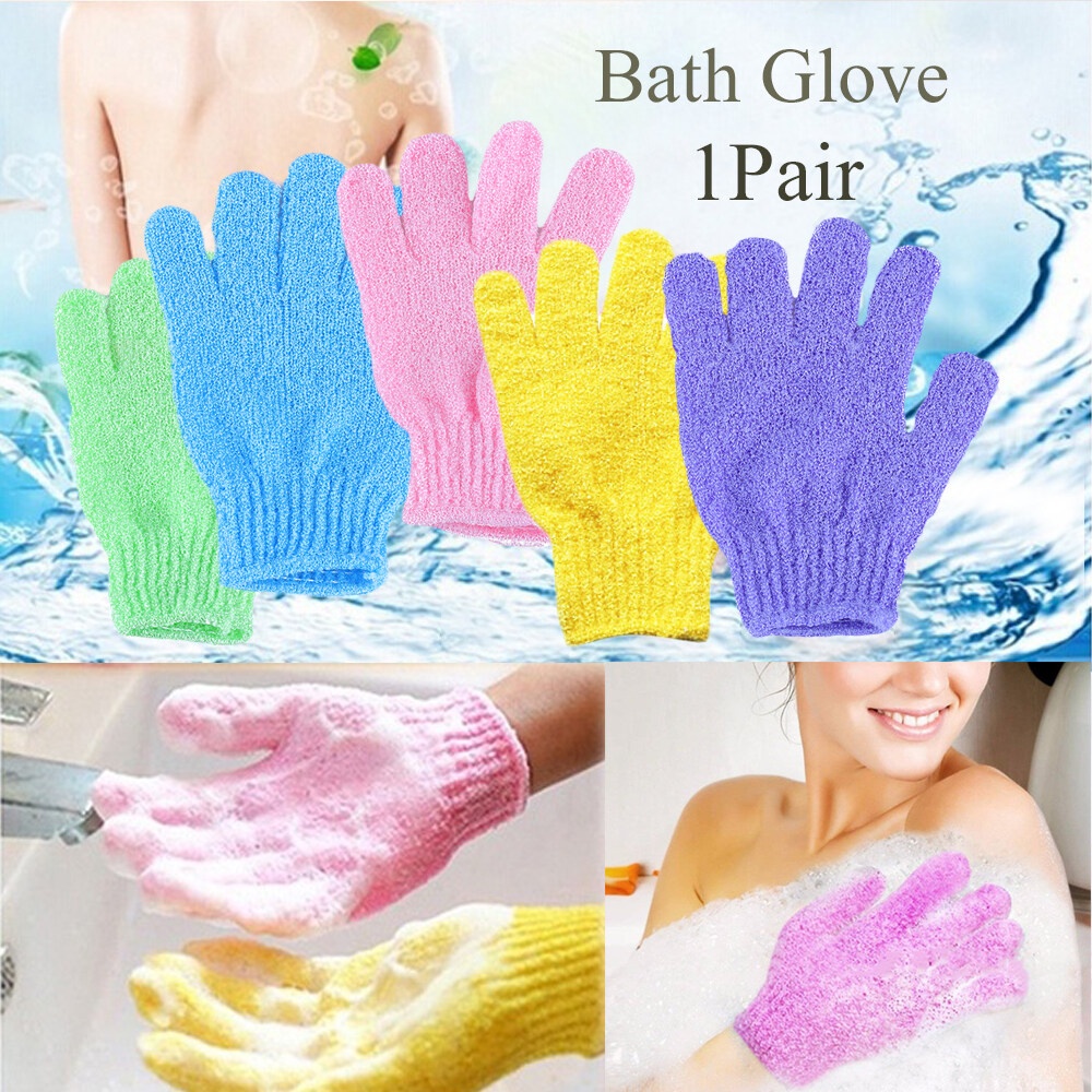 G2G | 1 piece Shower Bath Gloves Exfoliating Wash Bath Gloves High ...