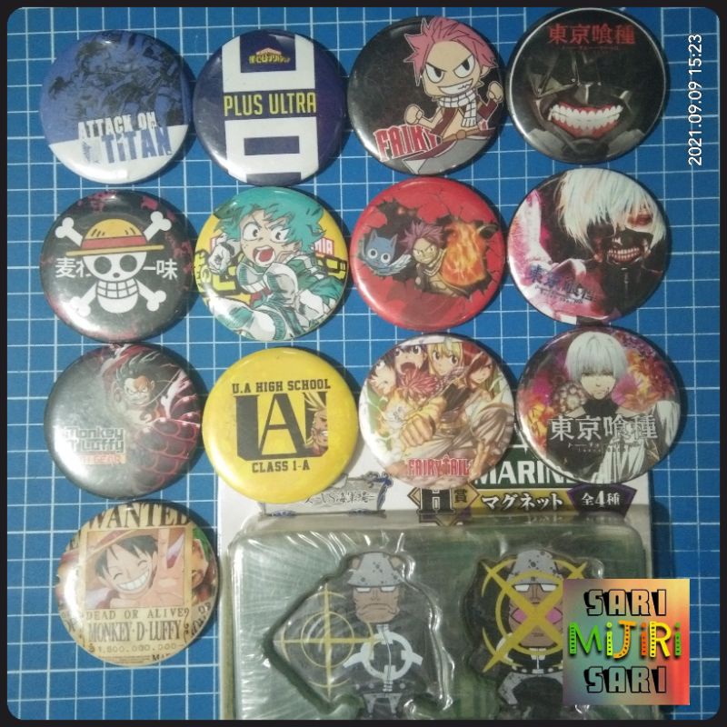 Ref Magnet/Bottle Openers: One Piece, My Hero Academia, Tokyo Ghoul ...