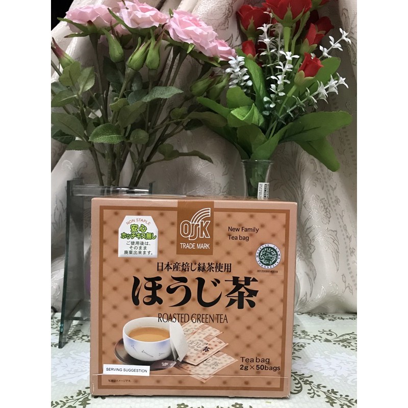 OSK 100% Japanese Green Tea Leaves 50/60 Individually Wrapped and Staple Free Tea Bags x 2g ...