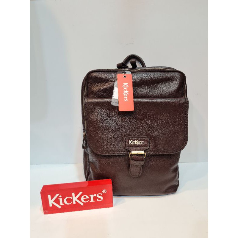 Kickers leather Unisex backpack(C 87878-S) | Shopee Philippines