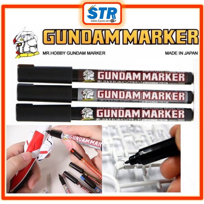 Mr. HOBBY Gundam Marker Extra Thin Type for Panel Lines [Pour Type ...
