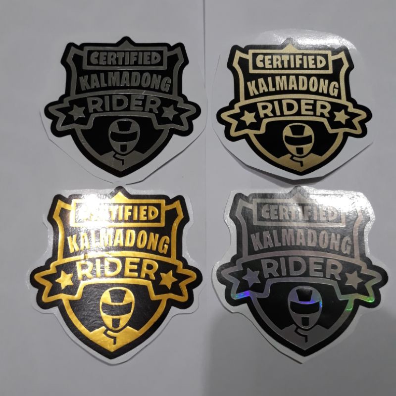 KALMADO 2 STICKER/DECAL IN GOLD, SILVER & HOLOGRAM | Shopee Philippines
