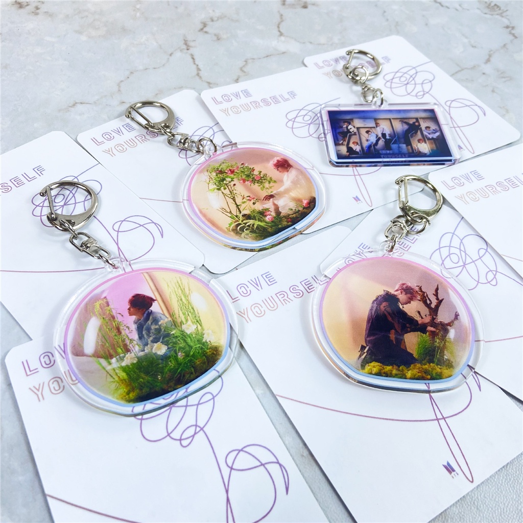 Keychain Love yourself Cute V JUNGKOOK JIMIN JIN SUGA RM JHOPE JK KPOP BTS-520 Bangtan Boys 21 ...
