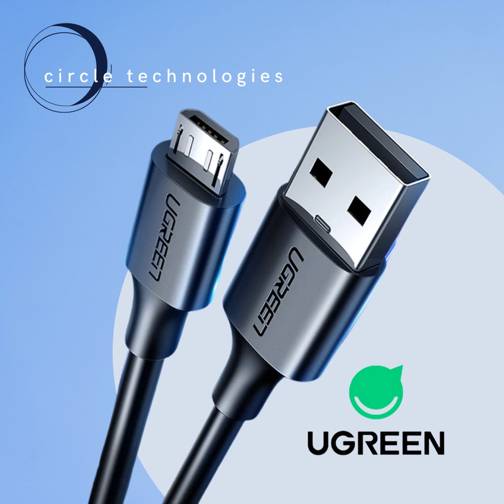 UGREEN Micro USB Charging and Data Cable Nickel Plating 1meter Black | Shopee Philippines