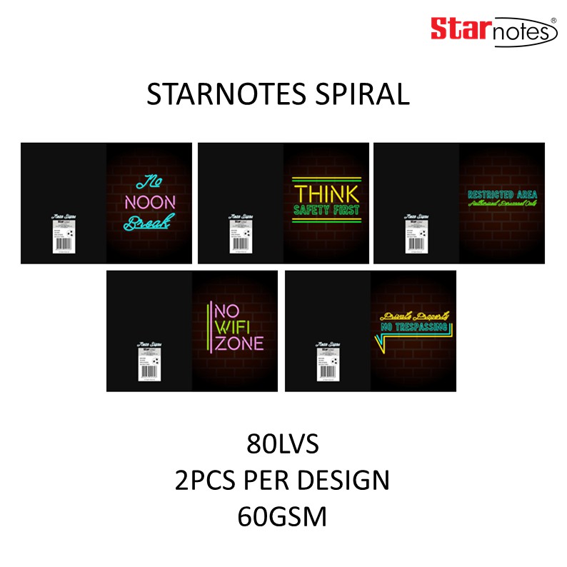 Starnotes Spiral Notebooks (10pcs) | Shopee Philippines