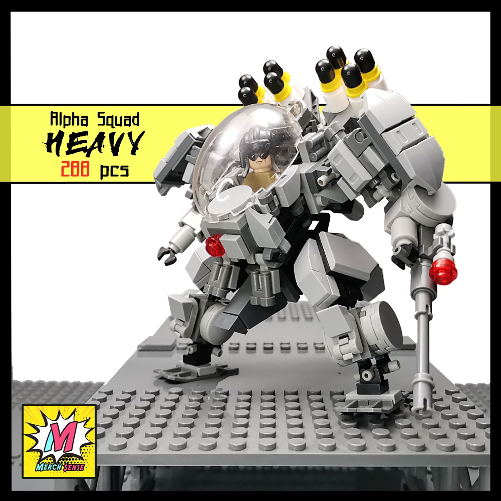 Alpha Squad Heavy Brick Robot Mech | Shopee Philippines