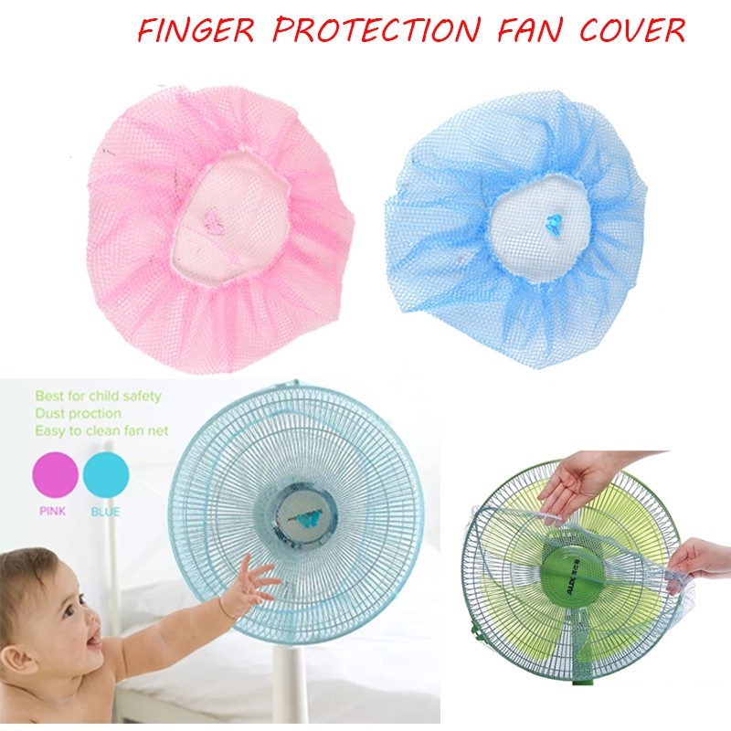 Browns 40cm Electric Fan Cover Mesh Net Baby Finger Protection Anti ...