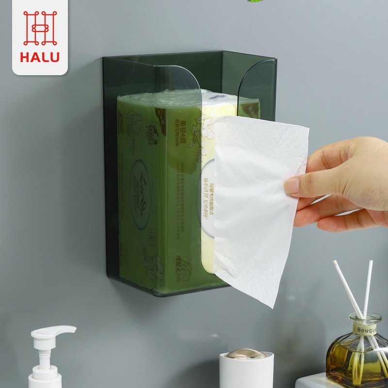 HALU Tissue Box / Kitchen Toilet Wall Mounted Tissue Holder / Kitchen ...