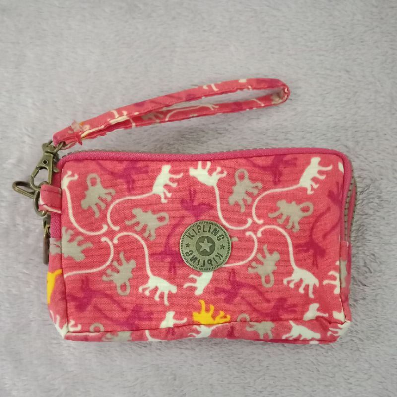 Brandnew Kipling wristlet pouch wallet with 3 zipper compartments ...