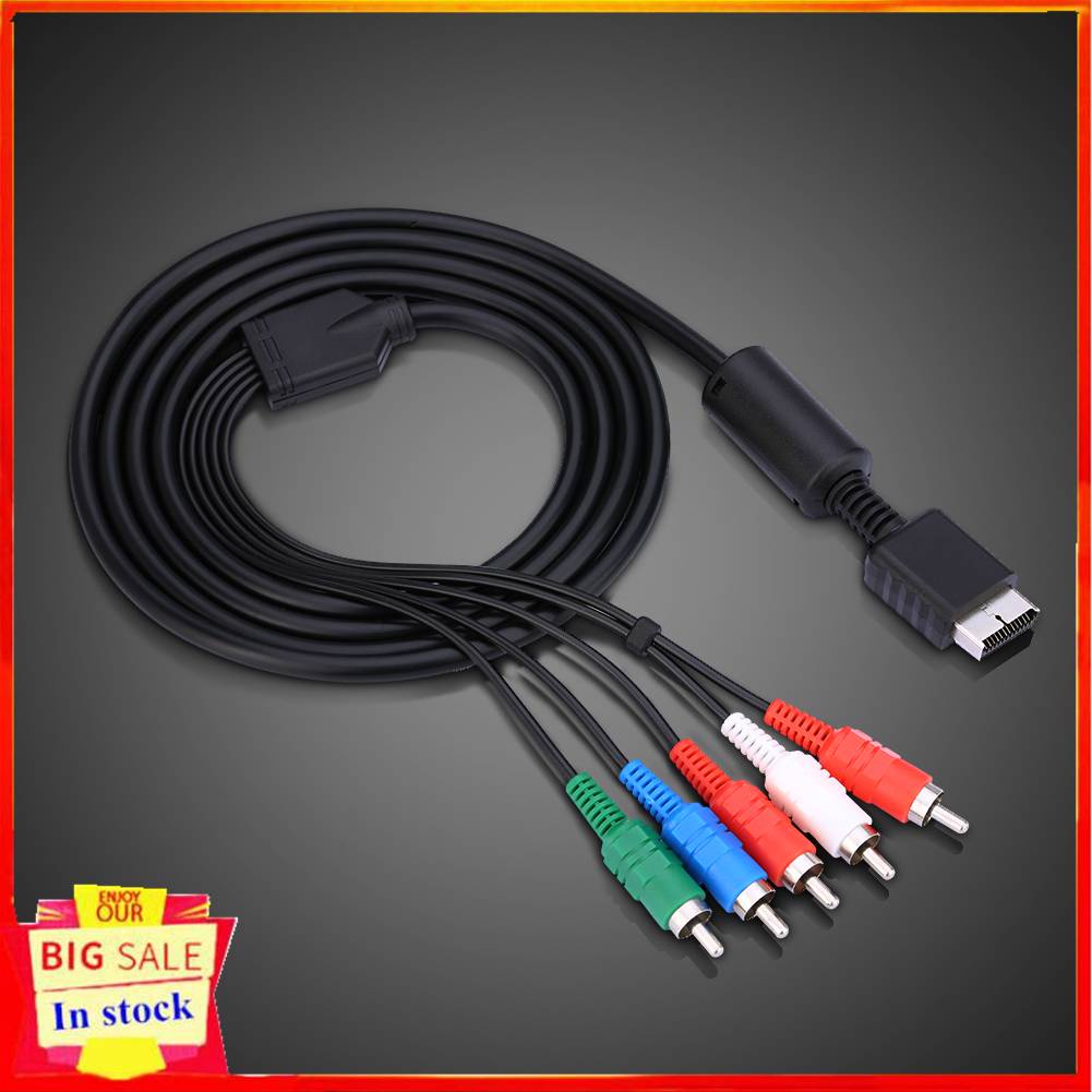 [READY STOCK] AV Multi Out to Component Video/Audio Cable Cord For PS2 ...