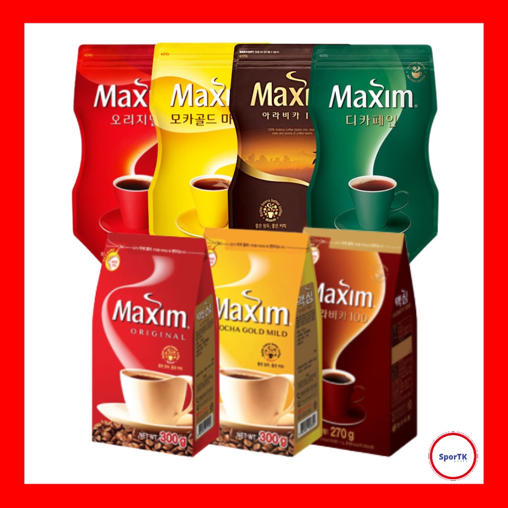 MAXIM Instant Coffee Mix Powder Refill Series (Original/Mocha Gold ...
