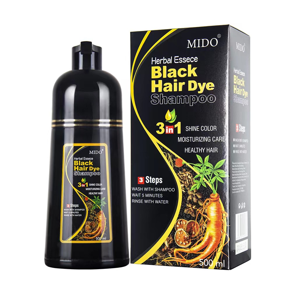 MIDO herbal essece hair dye shampoo 500ml | Shopee Philippines