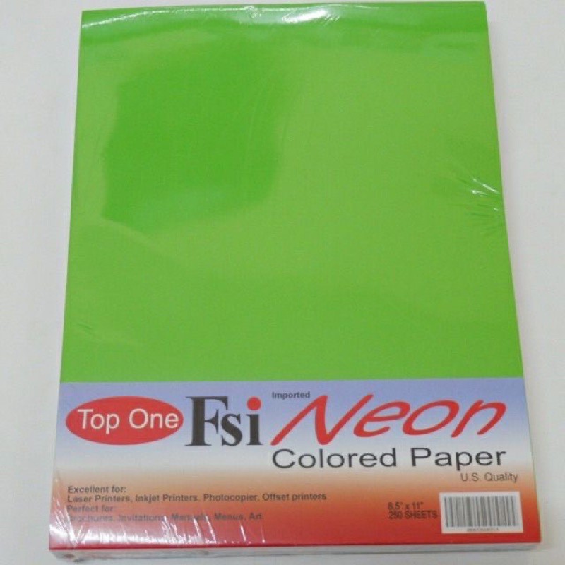 FSI COLORED PAPER 250pcs | Shopee Philippines