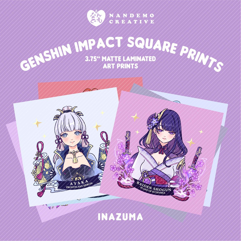 Genshin Impact Inazuma Square Matte Art Prints | Shopee Philippines