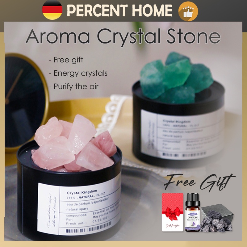 Minimalism Crystal Diffuser Stone Tin CansHealing Stones Diffuser Energy Stone Aromatherapy ...