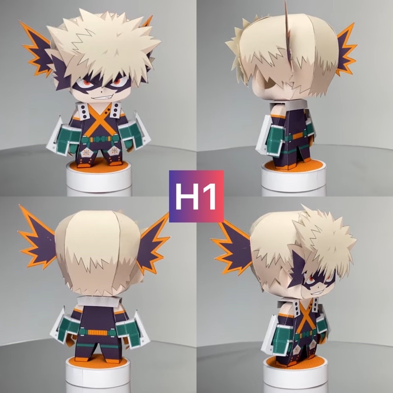 My Hero Academia Paper Craft / Paper Anime Action Figure | Shopee ...