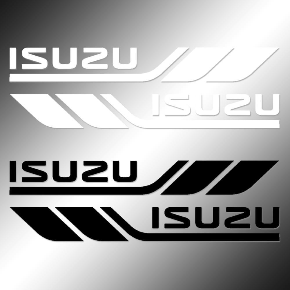 Stickers | 2x Isuzu | Racing | Decals | Stripes | Vinyl Weather Proof ...