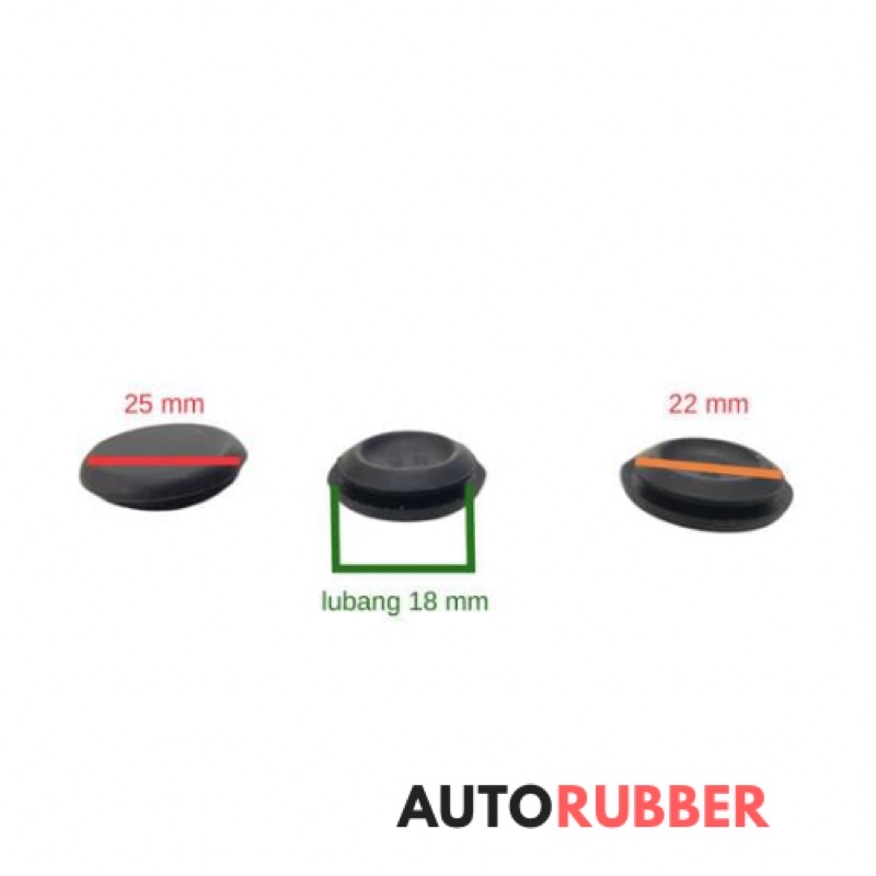 Rubber Panel Hole Cover 18 Mm 1,8 Cm | Shopee Philippines