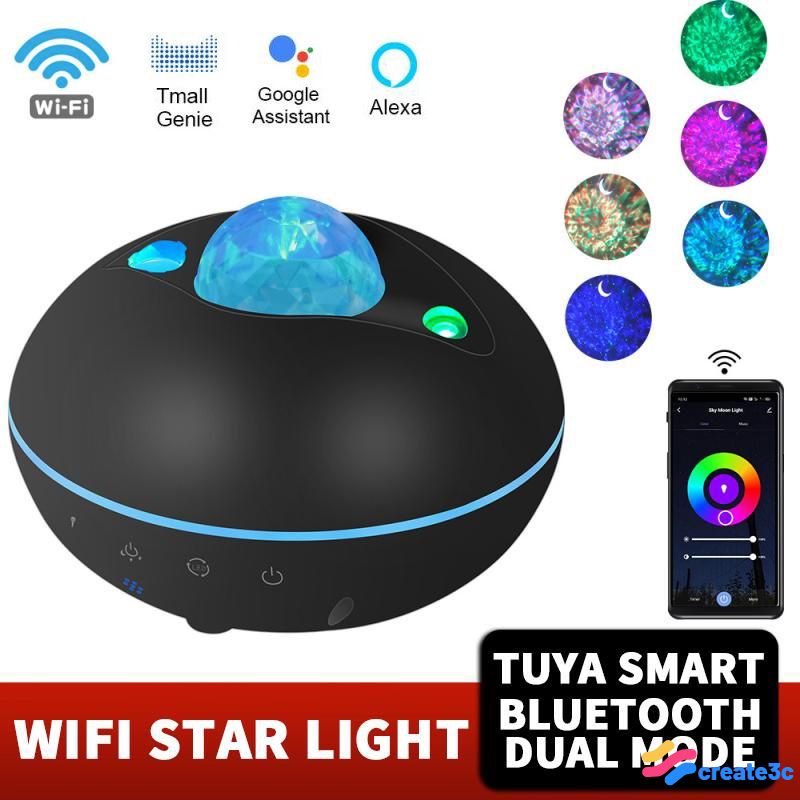 Tuya Smart Star Projector WiFi Laser Star Projector Led Colorful APP Wireless Control Alexa ...