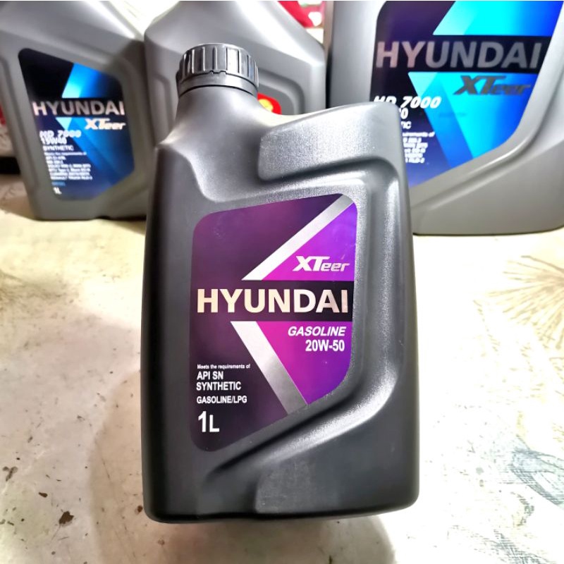 HYUNDAI XTEER GASOLINE 20W-50 SYNTHETIC OIL 1L | Shopee Philippines