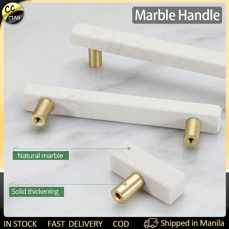 2024 NEW Marble Door Handles and Knobs for Furniture Cabinet Kitchen ...