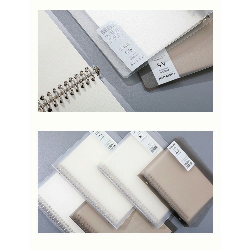 Minimalist Style Refillable Binder Notebook with Loose Leaf A5, B5, A4 ...