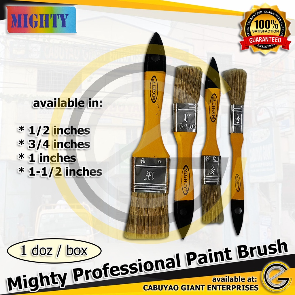 Mighty Professional Paint Brush [ 1 inches | 3/4 inches | 1 inches | 1 ...