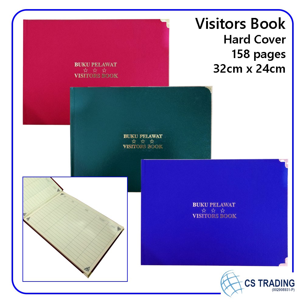 Premium Visitors Guest Book/Hard Cover Traveler Book | Shopee Philippines
