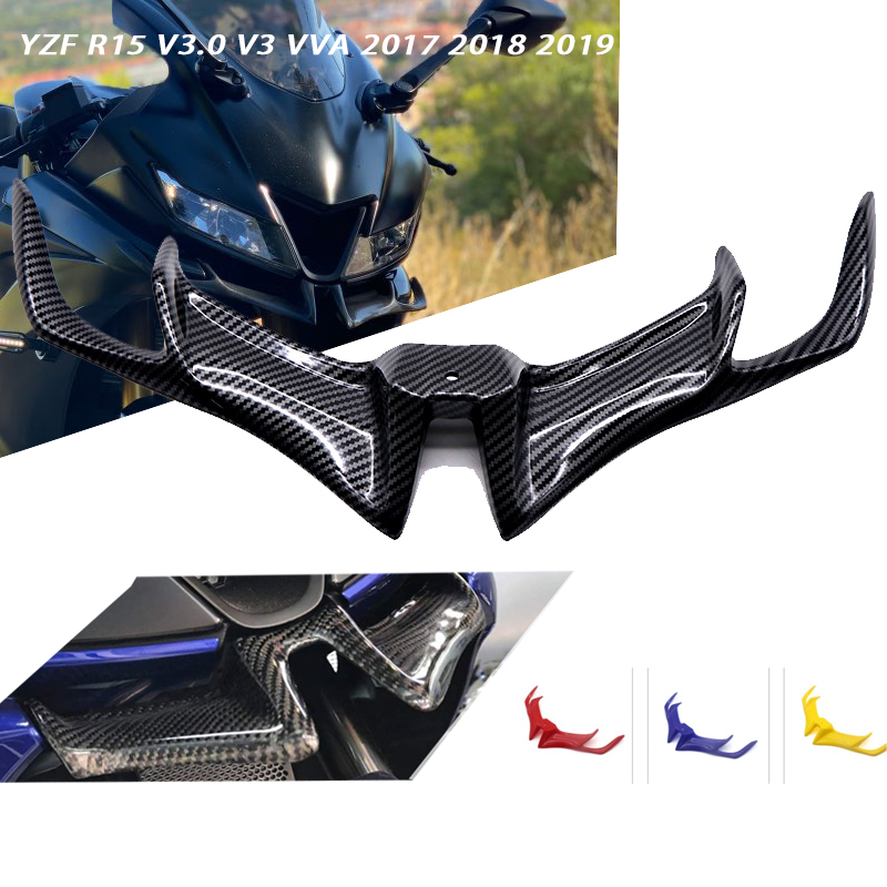 BDJ Carbon Fiber Pattern Durable Aerodynamic Winglet Front Fairing For ...