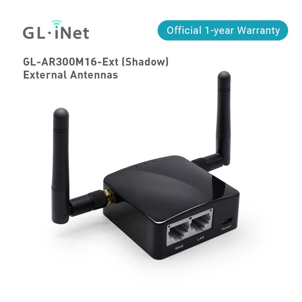 GL.iNet GL-AR300M16 Portable Mini Travel Wireless Pocket Router - WiFi ...