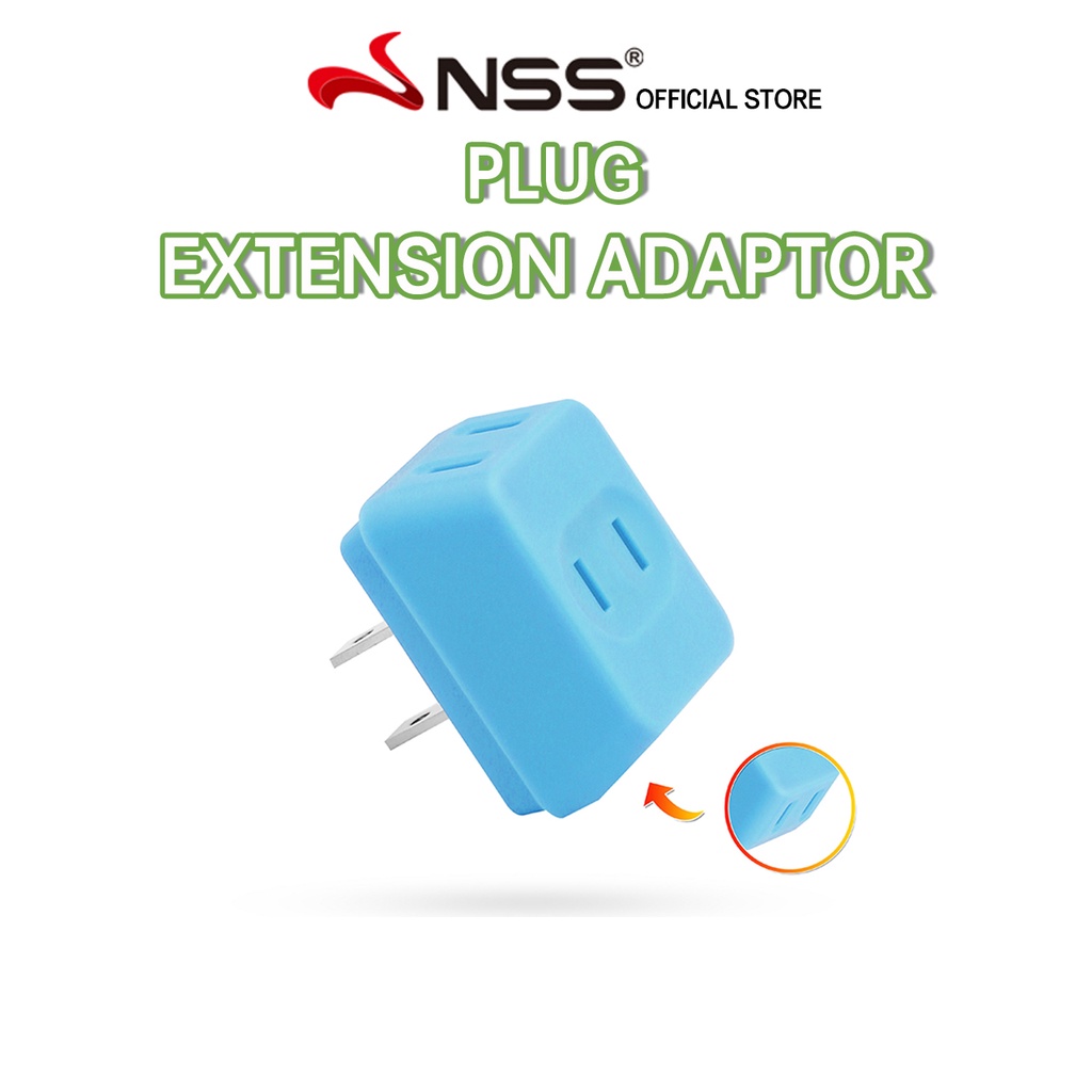 NSS Extension Adaptor Socket Outlet Power Adapter Ultra Thin Rotating ...