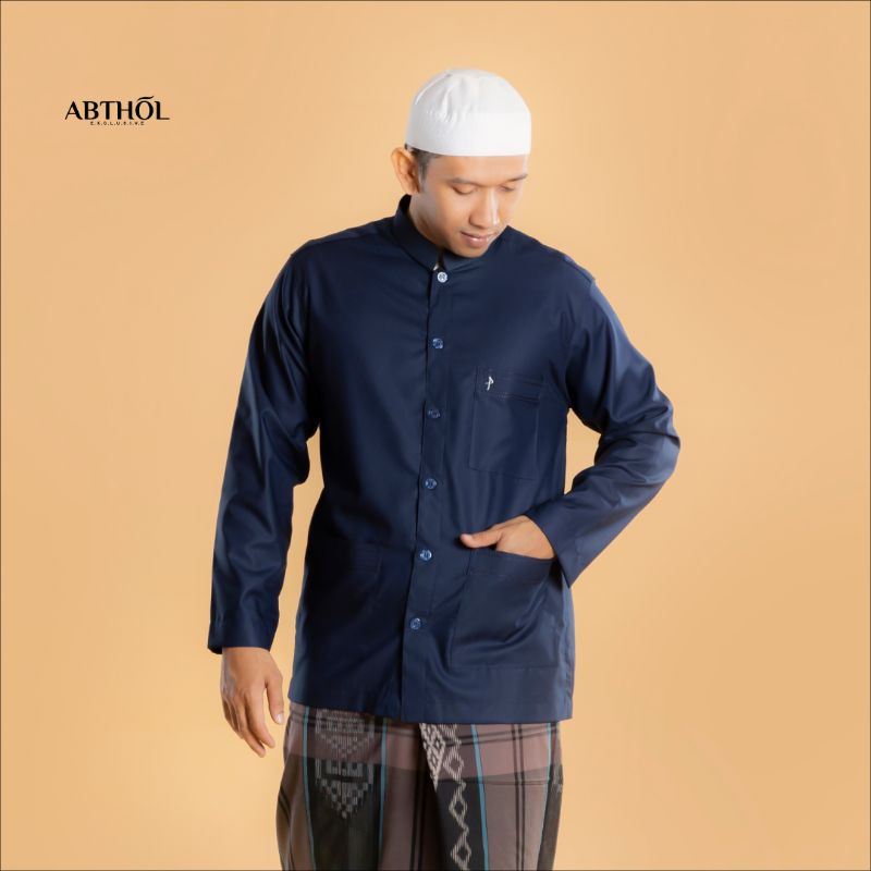 Koko Habaib Abthol Exclusive Navy Blue Long Sleeve // Koko Habib ...